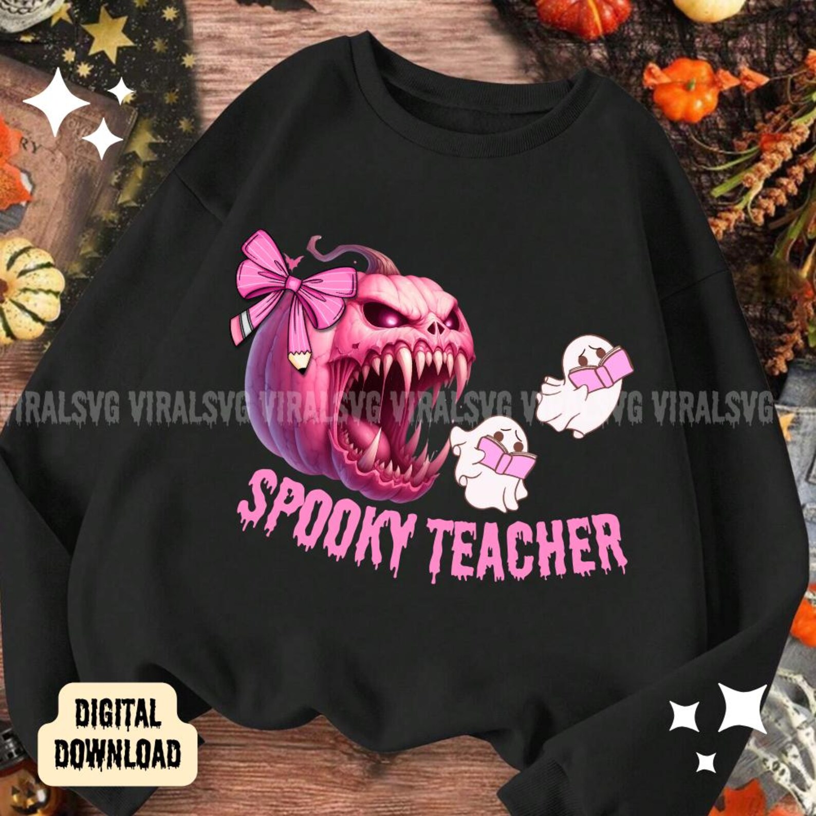 Spooky Teacher Halloween, Pac-man Pumpkin, Pumpkin Chasing Ghost,spooky ...