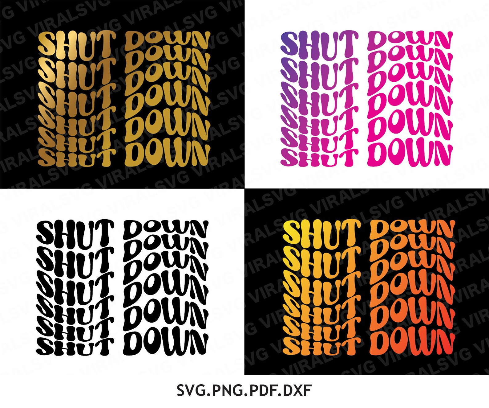 Shut Down SVG, Black Pink Svg, Wavy Text Svg, Kpop Svg, Blinks Svg ...