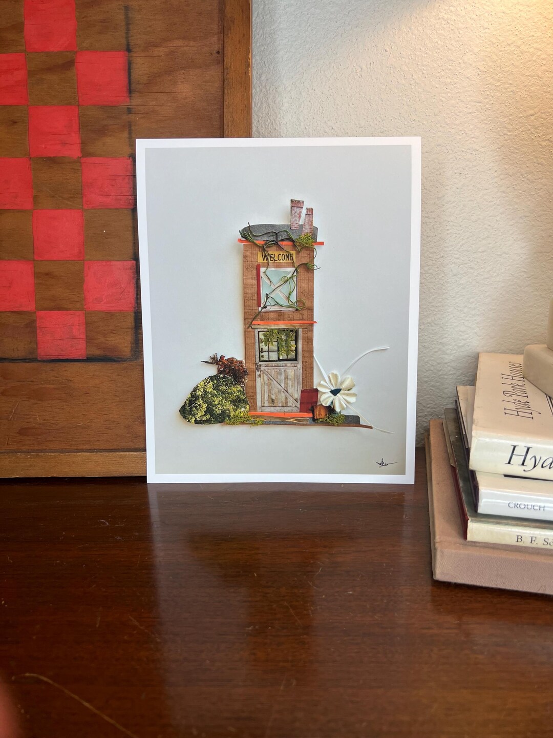 Rustic Airbnb -print of Hand-made, Whimsical Collage Art - Etsy