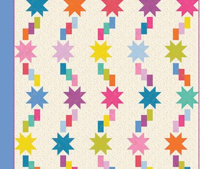Jelly Stars Quilt Pattern 64x72 by Modernly Morgan, Jelly Roll Friendly ...