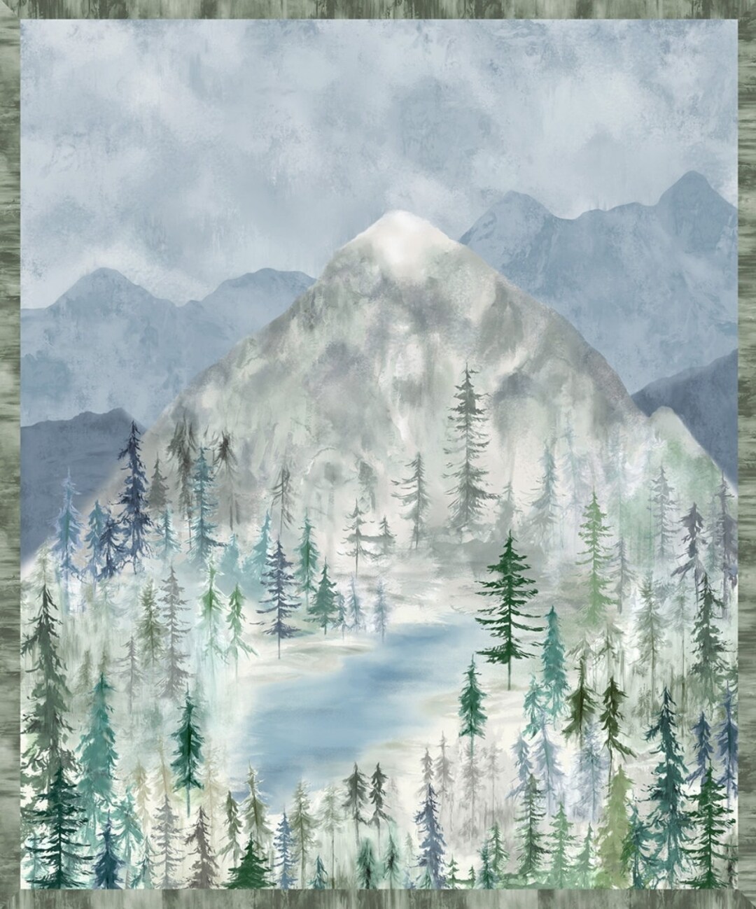 Majestic Mountain Panel 36x44 by Whistler Studio for Windham, Mountain ...