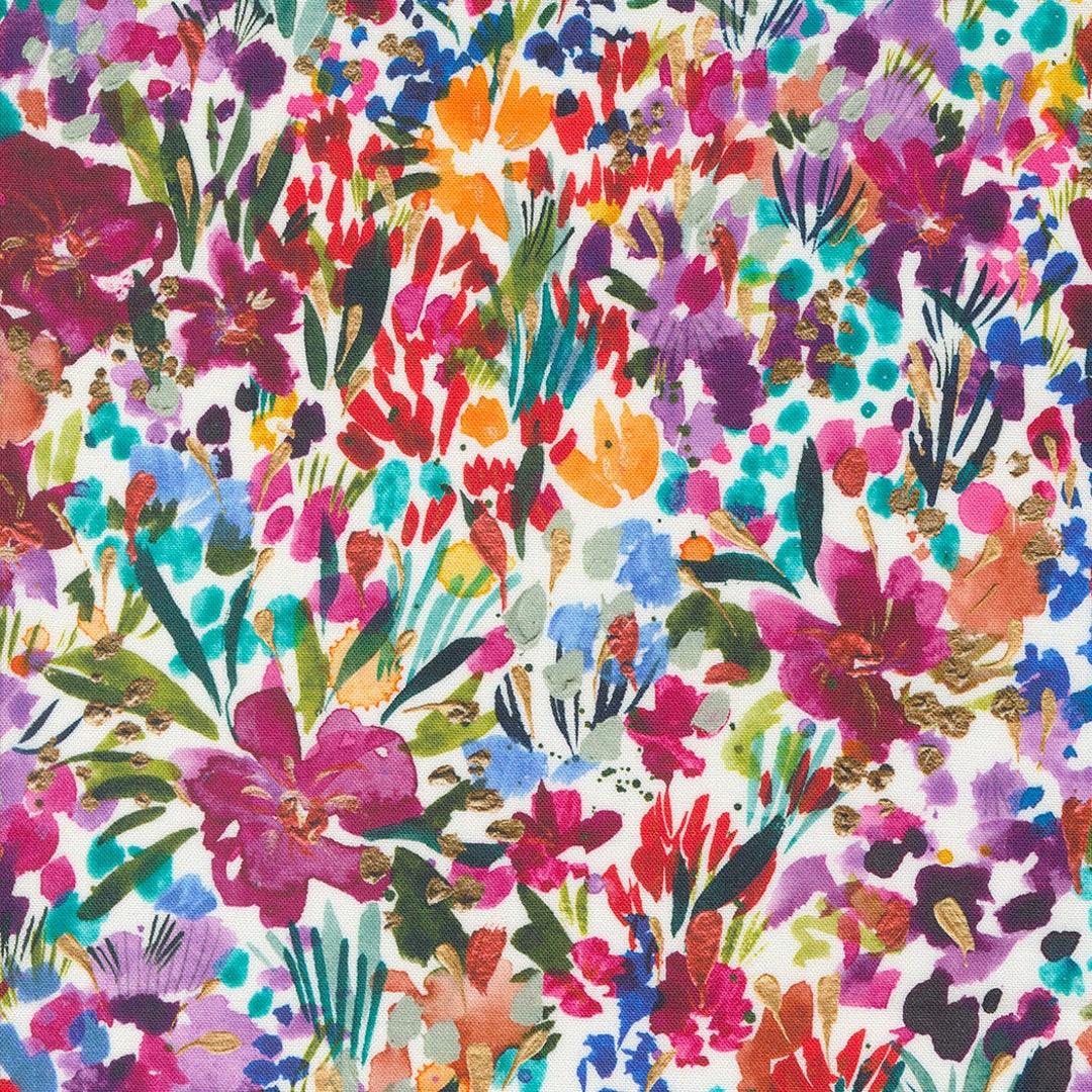 Coming up Roses Cloud Rose 39785 11 by Create Joy Project for Moda ...