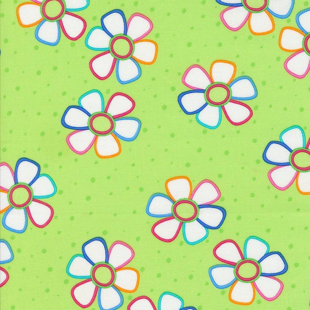 Fiesta Limeade 22471 20 by Me and My Sister Designs for Moda, Flower ...