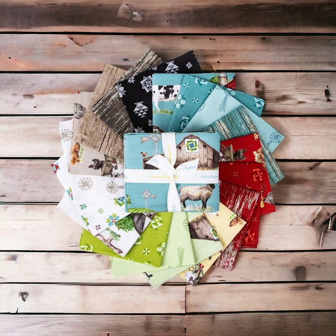Spring Barn Quilts Fat Quarter Bundle 18pcs by Tara Reed for Riley ...