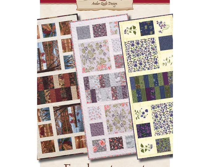 Nature's Watercolor Fluttering Leaves Charm Quilt Pattern by Kansas Troubles Lynn Hagmeier 28 ...
