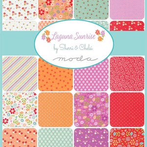 Laguna Sunrise Saltwater Sampler Quilt Kit 72.5"x93.5" by Sherri and ...