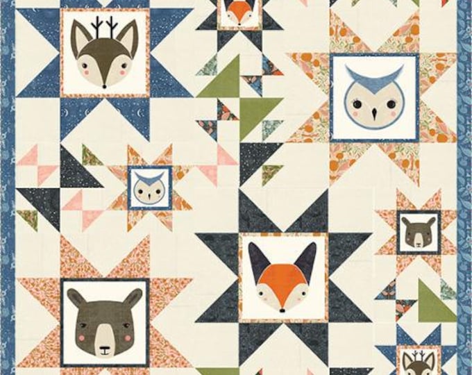 Woodland Friends Quilt Pattern 64"x64" GB081 by Jenni Wingenroth for ...