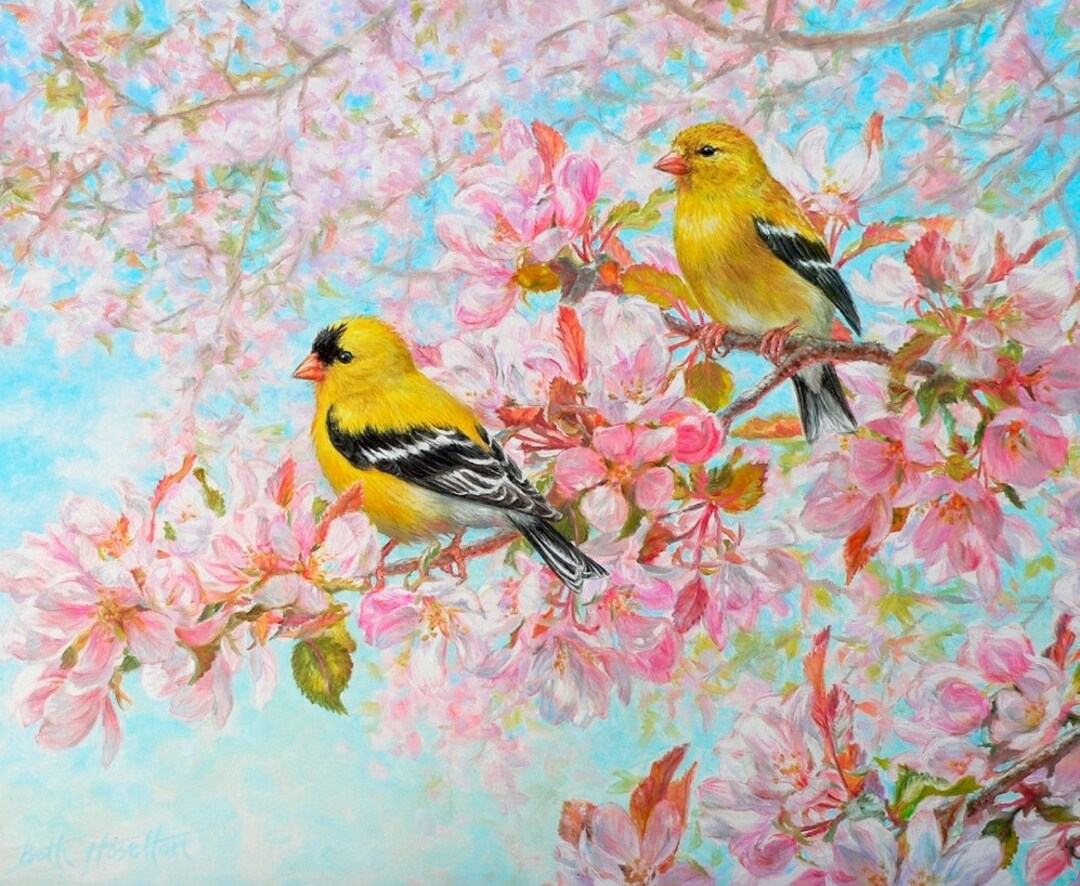 Spring Morning Fabric Panel 36"x44" by Four Seasons for David Textiles ...