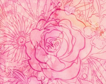 Floribunda Rainbow 39811 11 by Create Joy Project for Moda, Watercolor ...