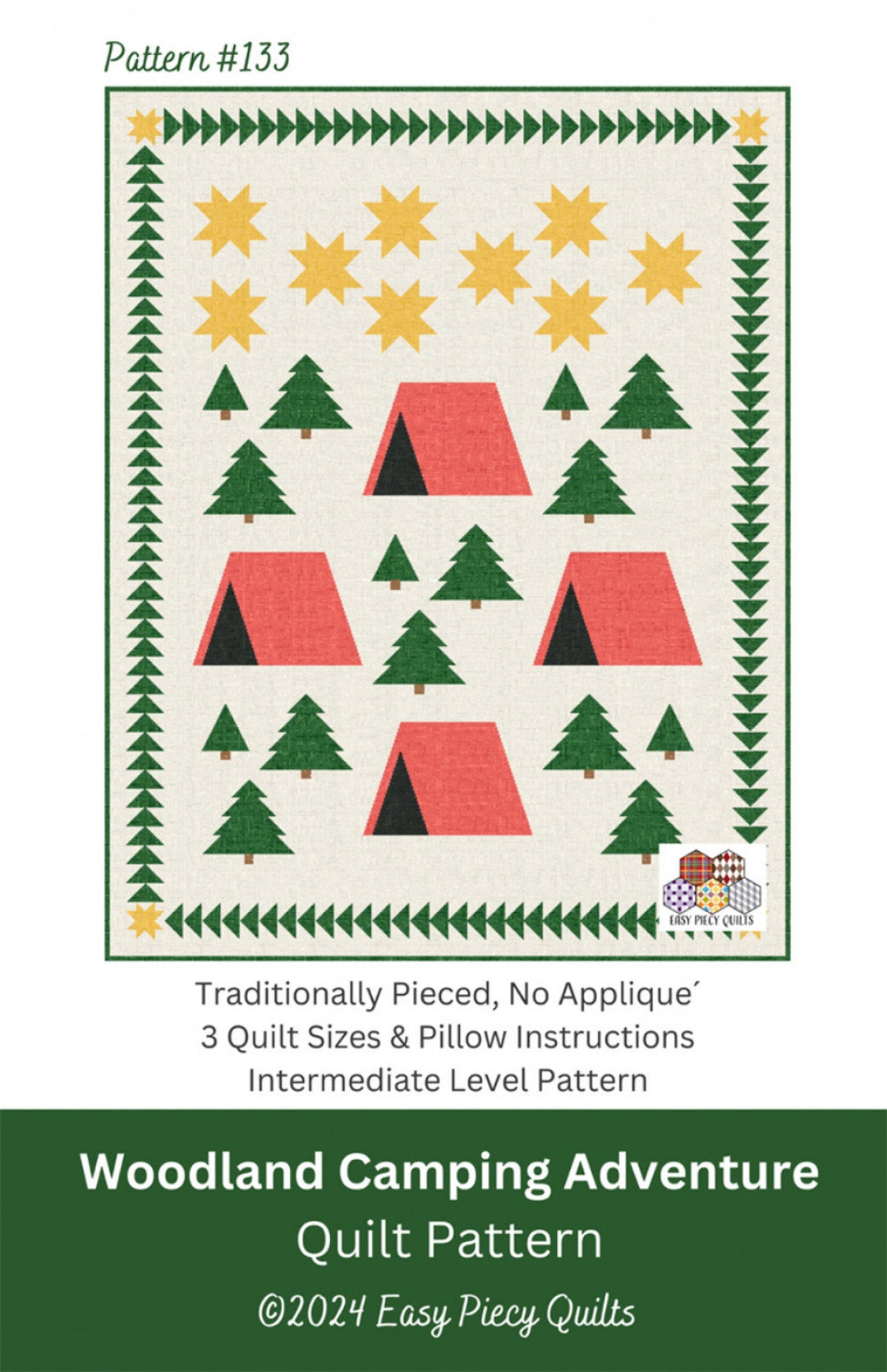 Woodland Camping Adventure Quilt Pattern EPQ-31057 by Easy Piecy Quilts ...