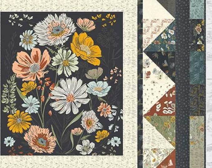 A Layer Cake and Panel Quilt Pattern 79.5"x88.5" by Lavender Lime Featuring Woodland ...