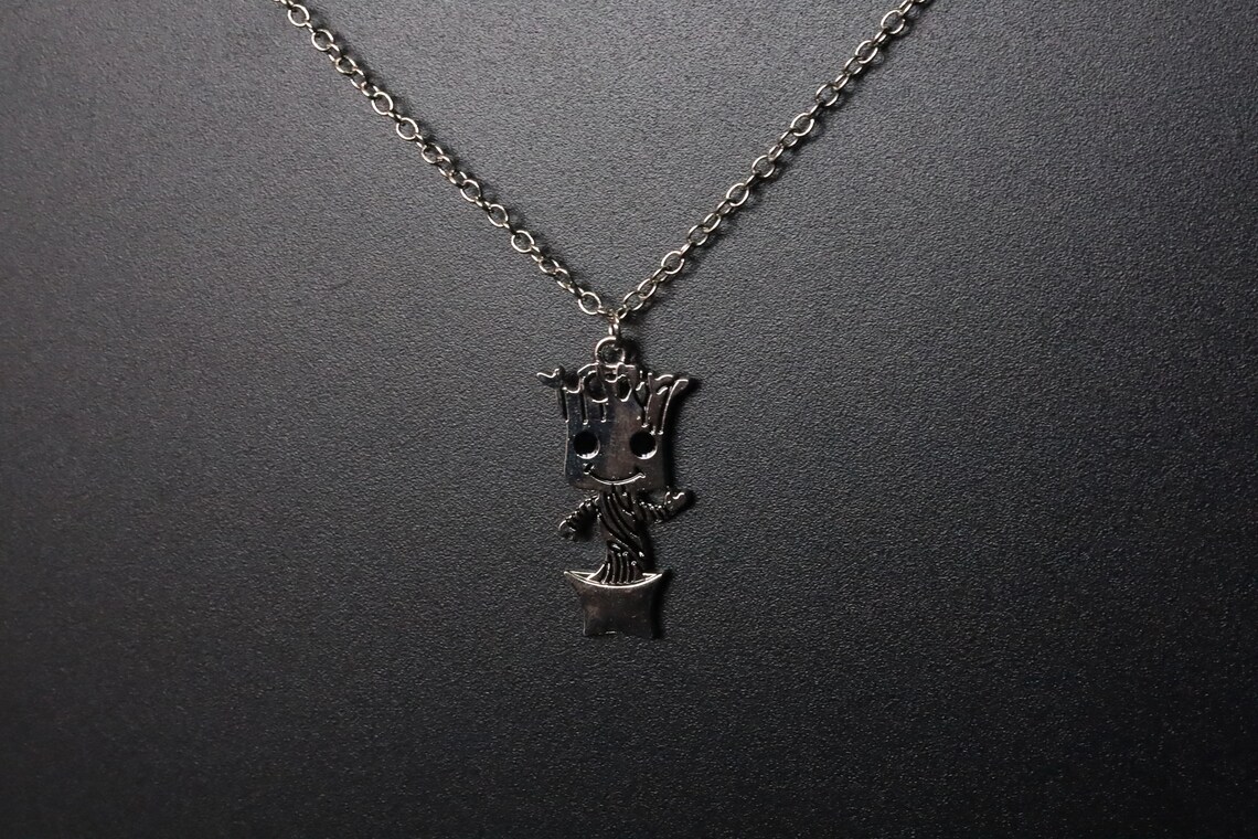 Baby Groot Necklace Marvel Movies Accessories, Gift Ideas, Vintage ...