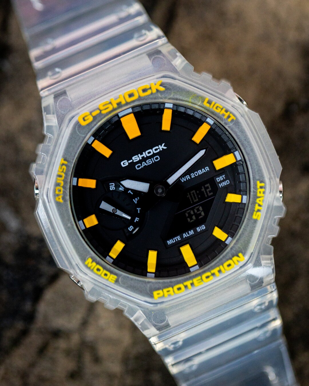G-SHOCK Casioak Jellyfish Yellow, Casio G-shock, Casio Rainbow Casio ...