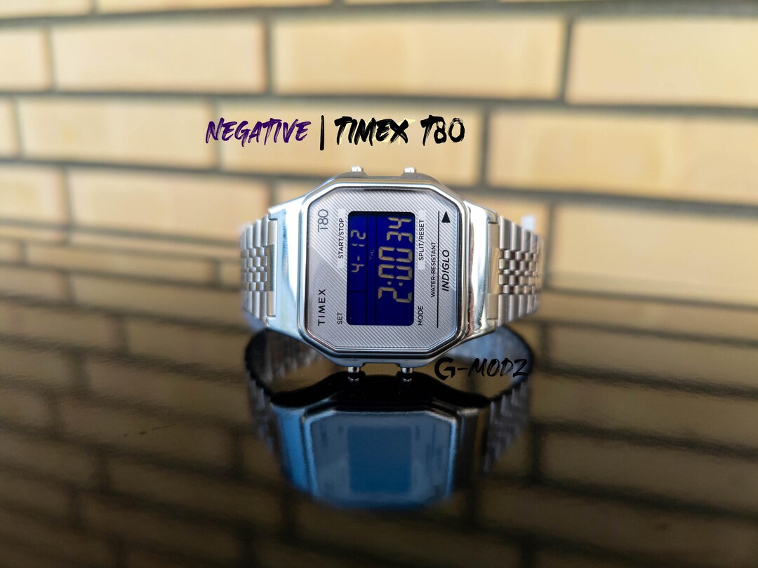 Custom Casio Mod AE-1200 Negative Display - Casio Royale Black-out ...