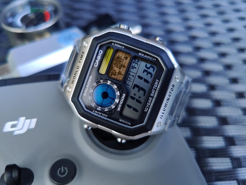 Custom Casio Mod AE-1200 Mod With Colorfull Display - Casio Royale ...