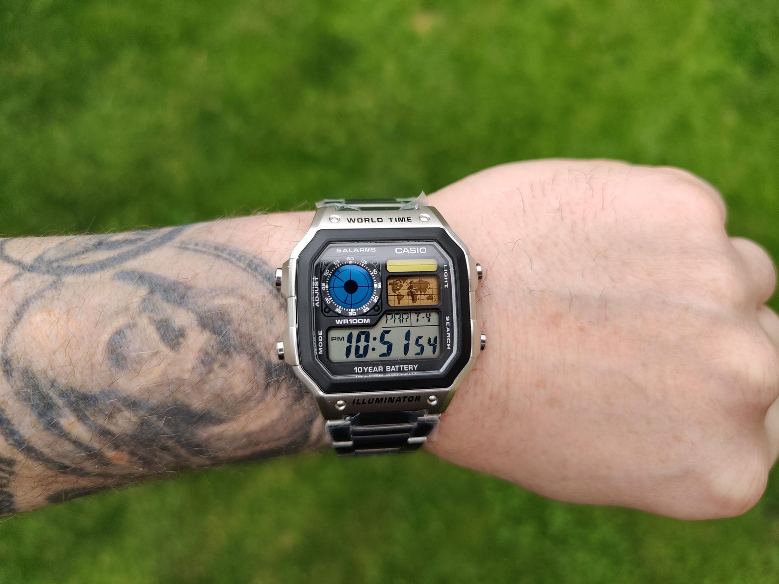 Custom Casio Mod AE-1200 Mod With Colorfull Display - Casio Royale ...