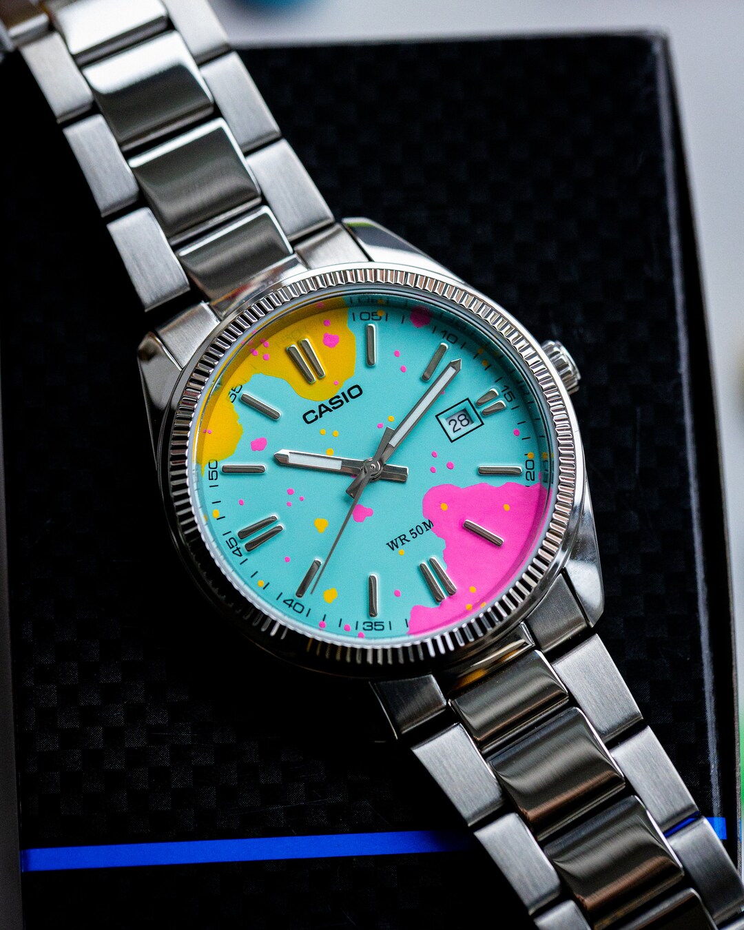 Hand Painted Casio Tiffany, Unisex Watches, Gift for Him, Gift for Her ...
