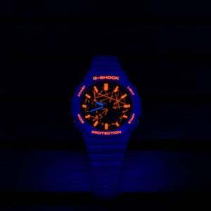 Casio G Shock White UV Orange - Casioak Mod Ga2100 - Wrist Watch - One ...