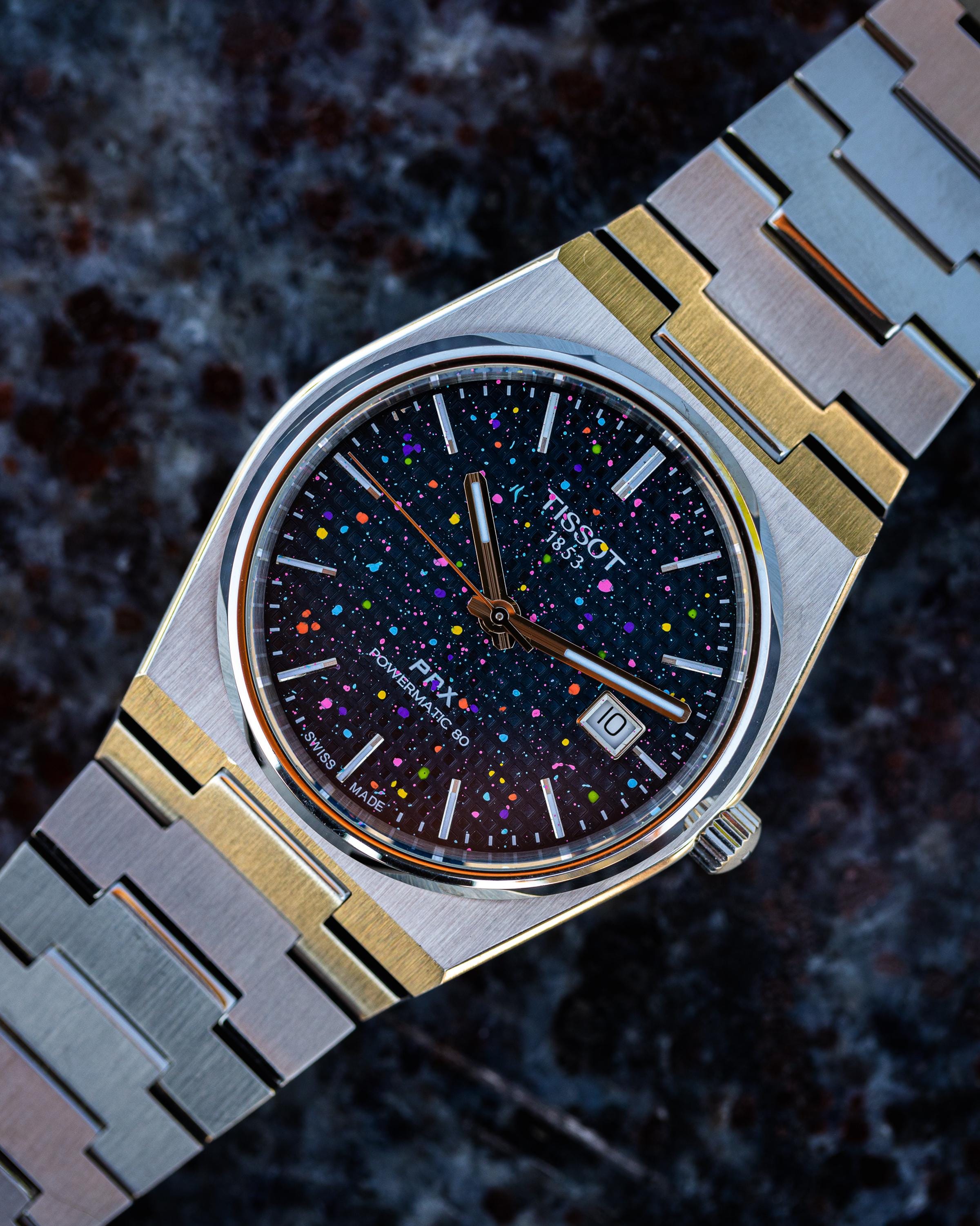 Tissot PRX Powermatic 80 Galaxy Hand-painted Datejust Mod - G-modz High ...