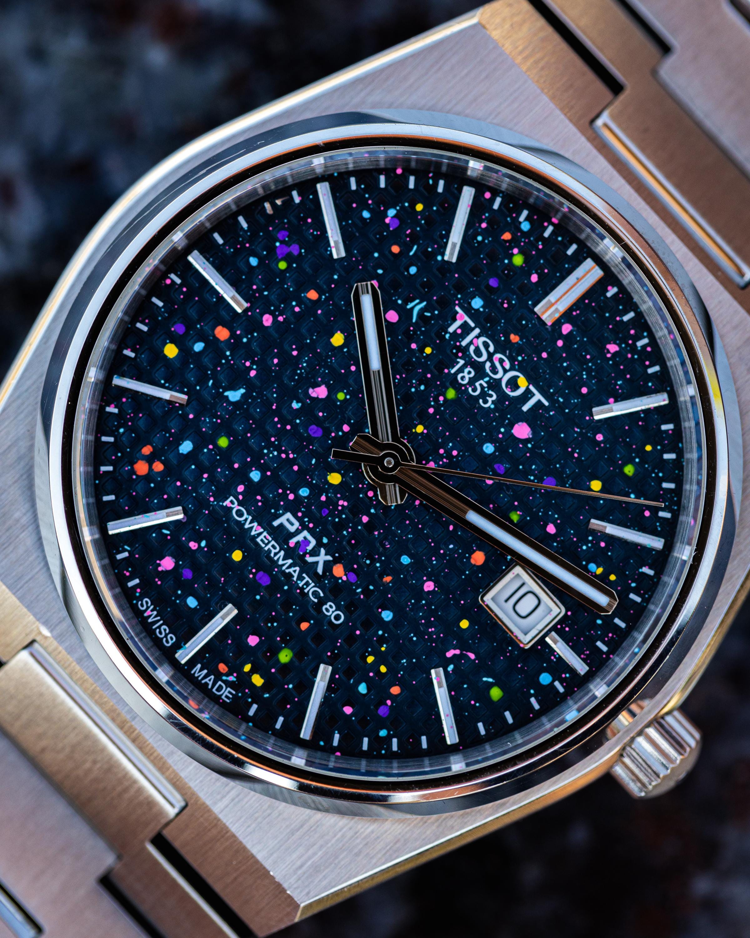 Tissot PRX Powermatic 80 Galaxy Hand-painted Datejust Mod - G-modz High ...