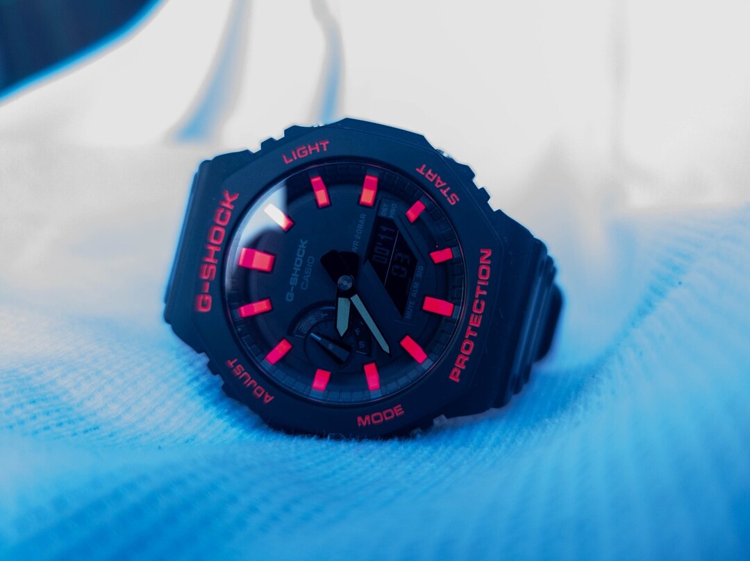 Casio Mod Custom Gshock GA2100 Black & Pink High-quality Casioak Mod ...