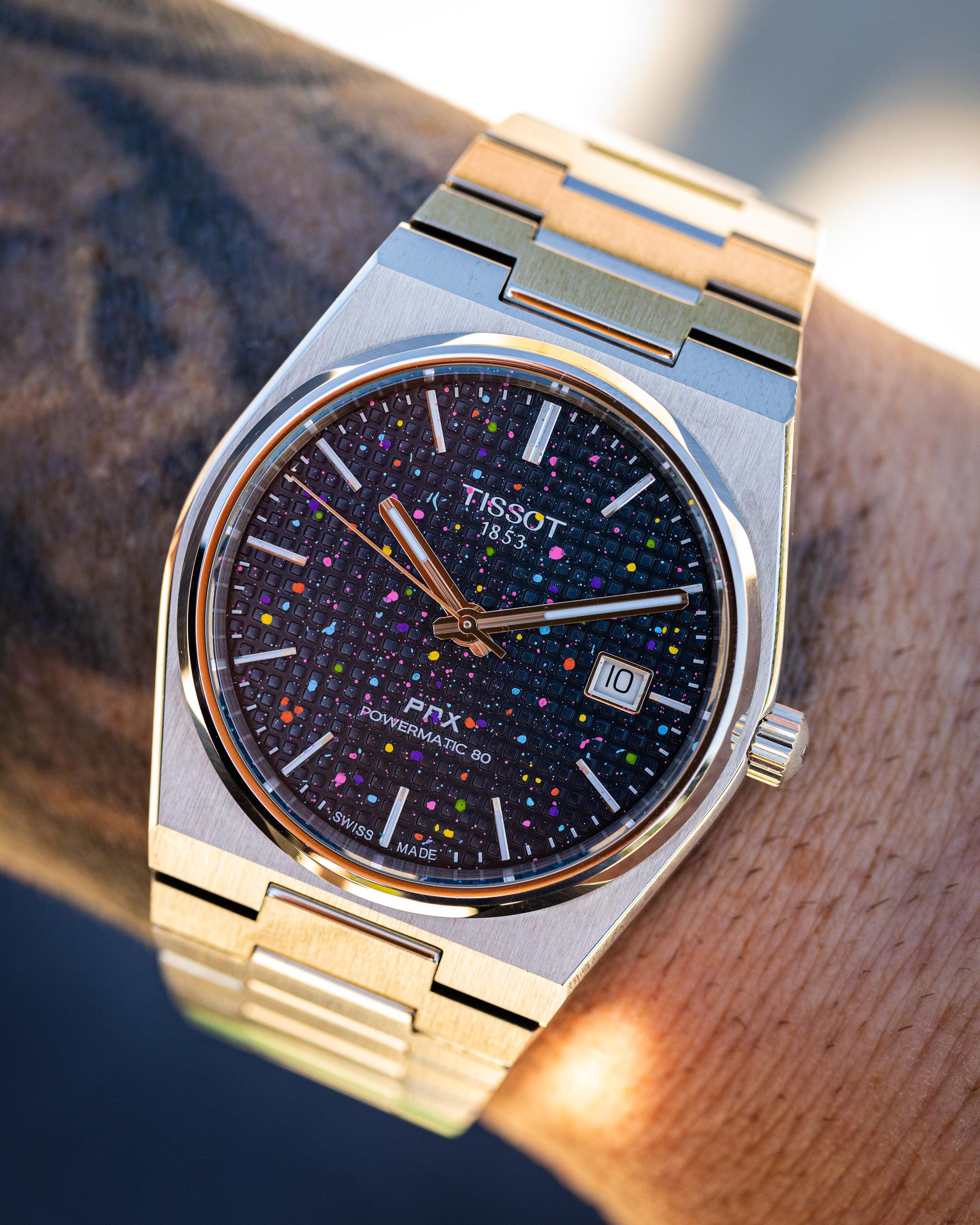 Tissot PRX Powermatic 80 Galaxy Hand-painted Datejust Mod - G-modz High ...