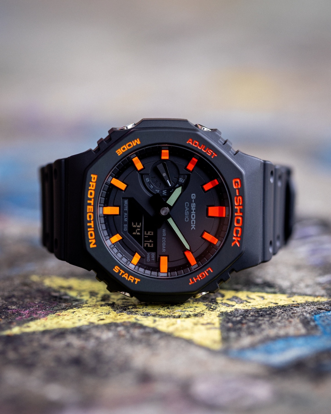 Casio G-shock Casioak GA-2100 Orange Gradient - G-modz High-quality ...