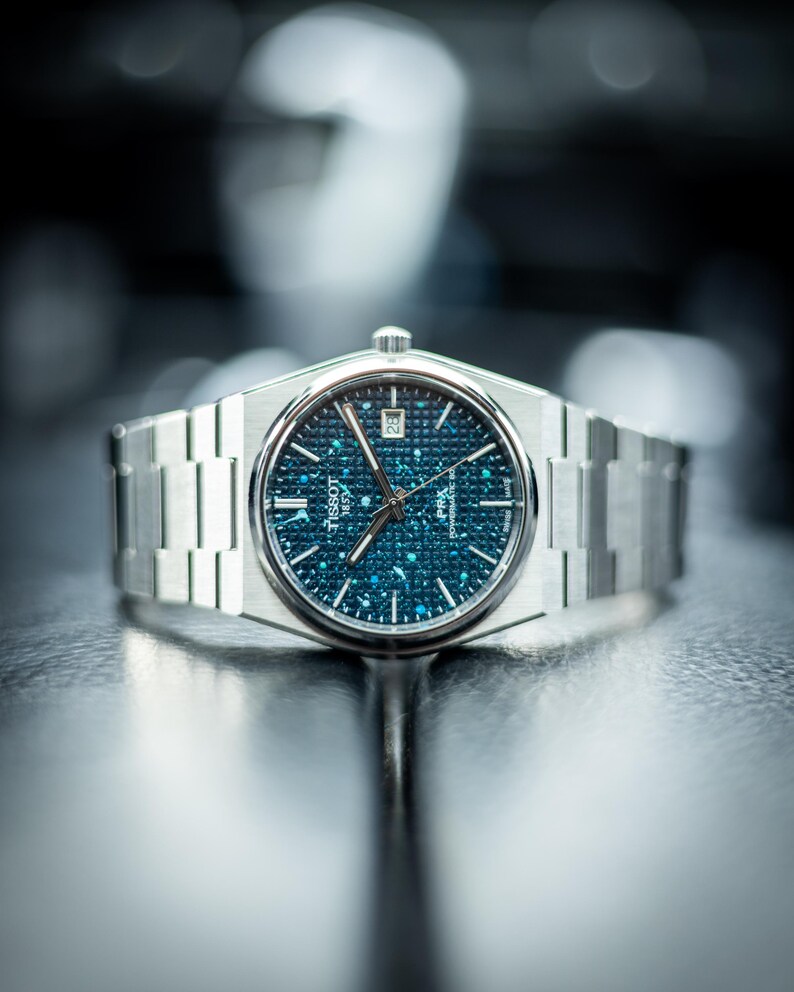 Tissot PRX Powermatic 80 Galaxy Hand-painted Datejust Mod - G-modz High ...