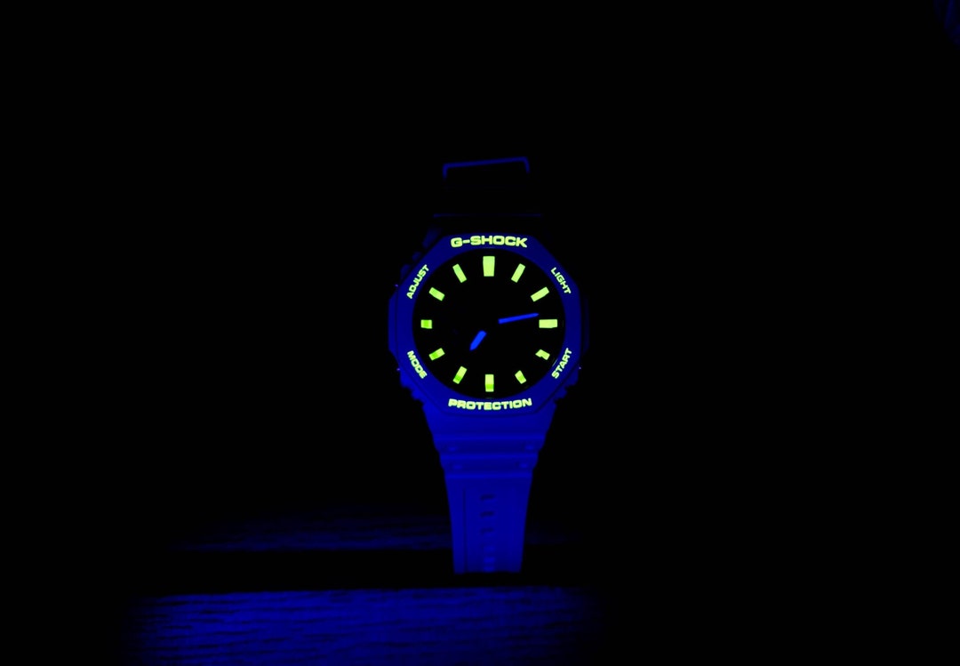 Casioak GA-2100 Mod White Yellow UV Casio G-shock High-quality Mod G ...