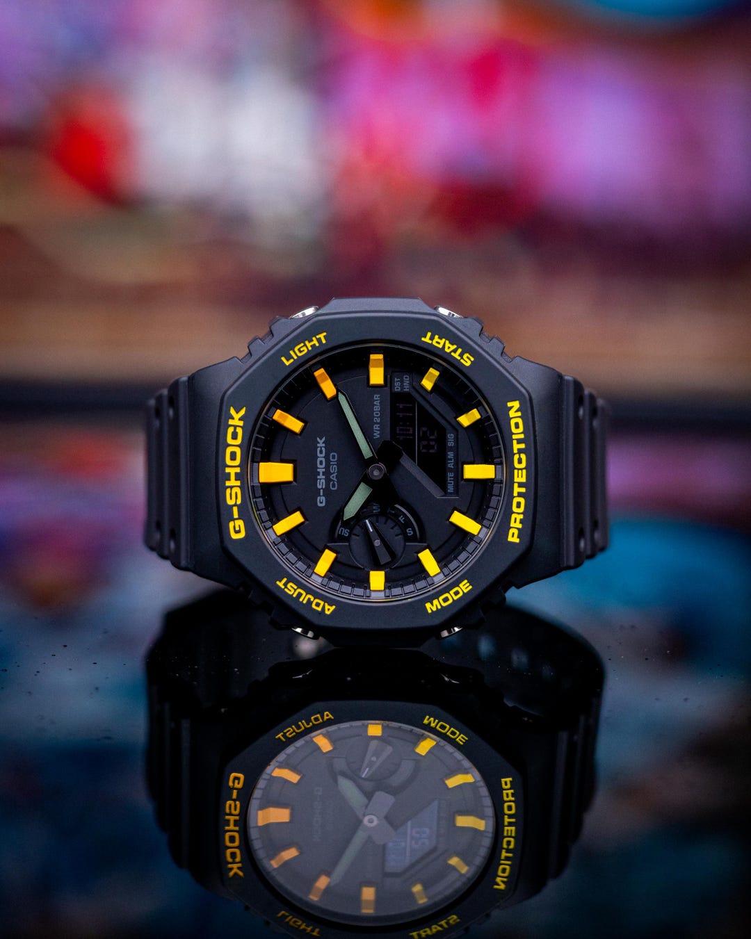 Casio Mod Custom Gshock Yellow Modified GA2100 Mod High-quality Casioak ...