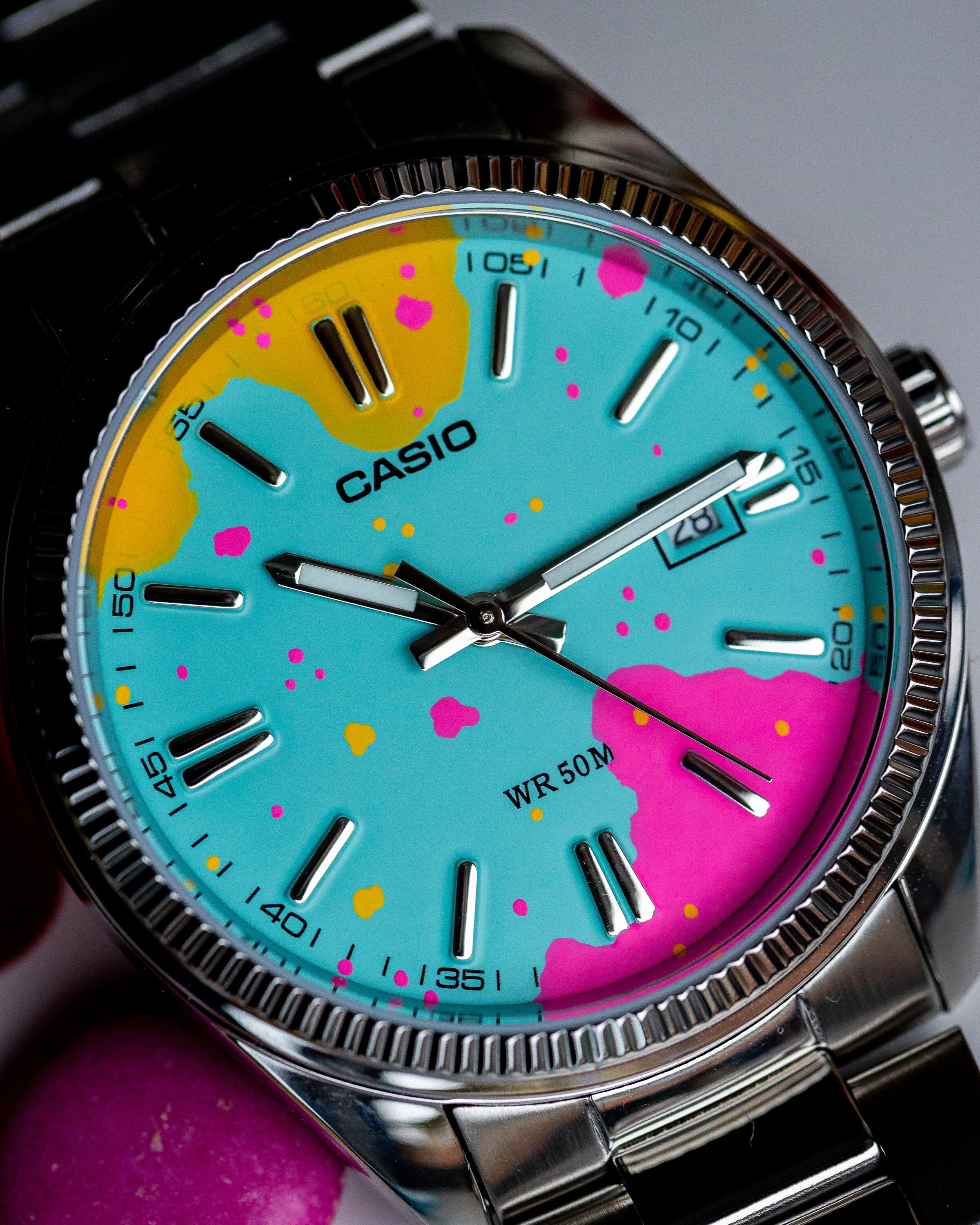 Hand Painted Casio Tiffany, Unisex Watches, Gift for Him, Gift for Her ...