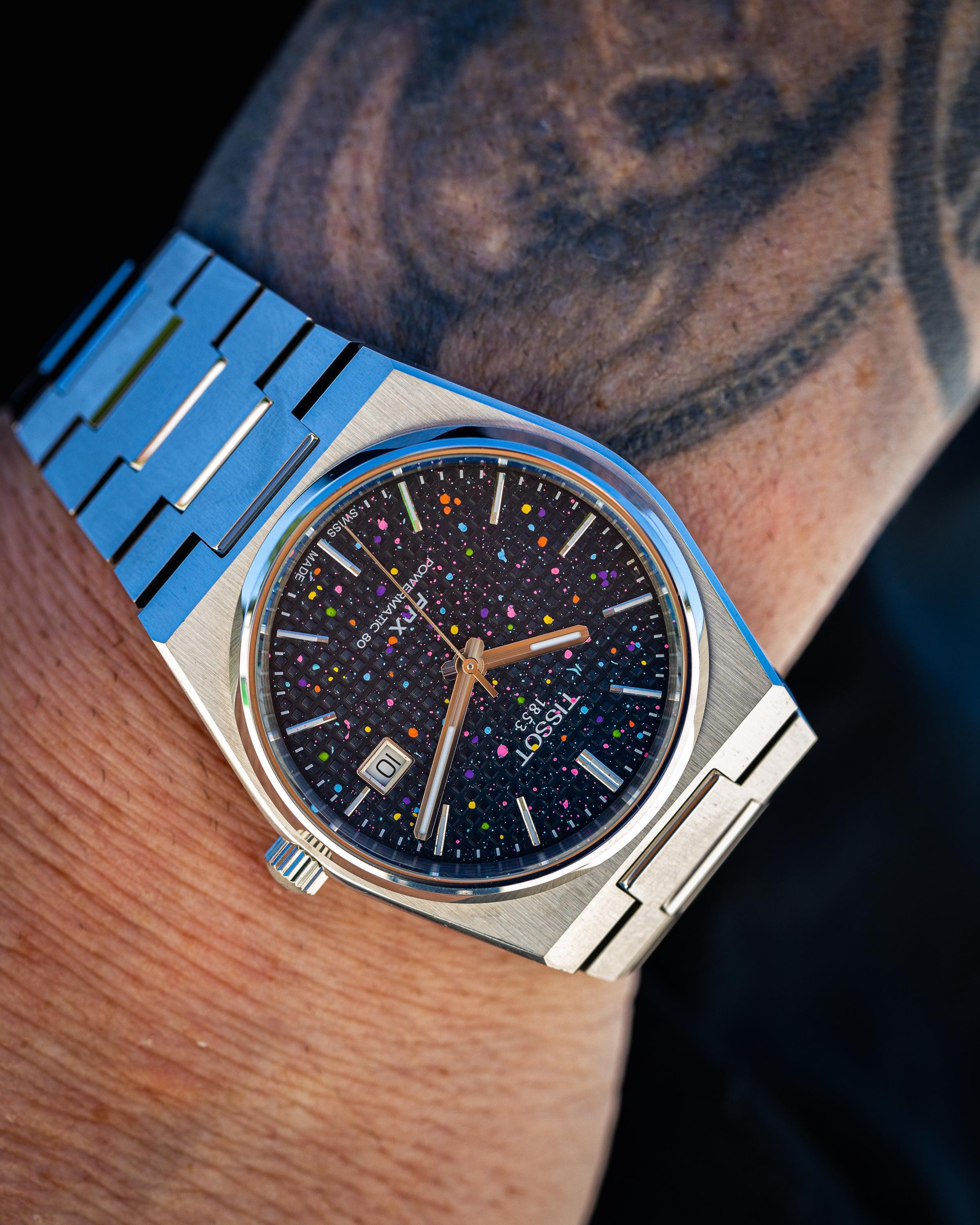 Tissot PRX Powermatic 80 Galaxy Hand-painted Datejust Mod - G-modz High ...
