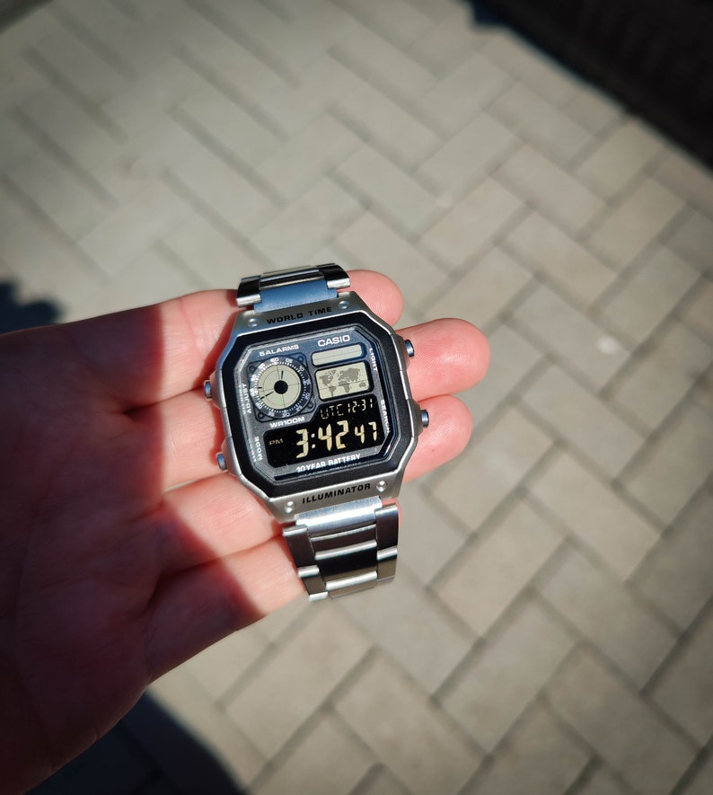 Custom Casio Mod AE-1200 Negative Display Casio Royale High-quality ...