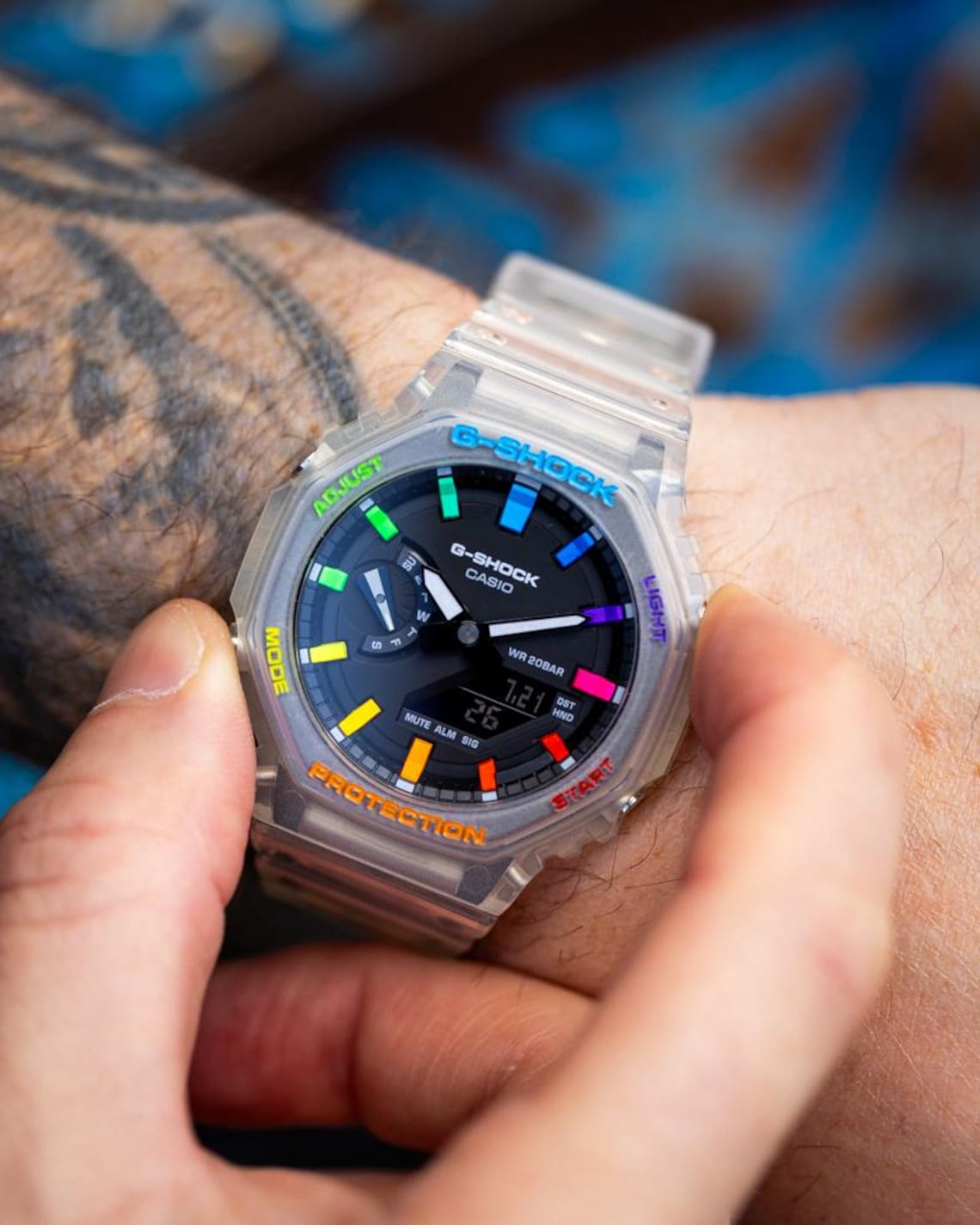 Casio G Shock Jellyfish Rainbow - Casioak Mod - Wrist Watch - One Year ...
