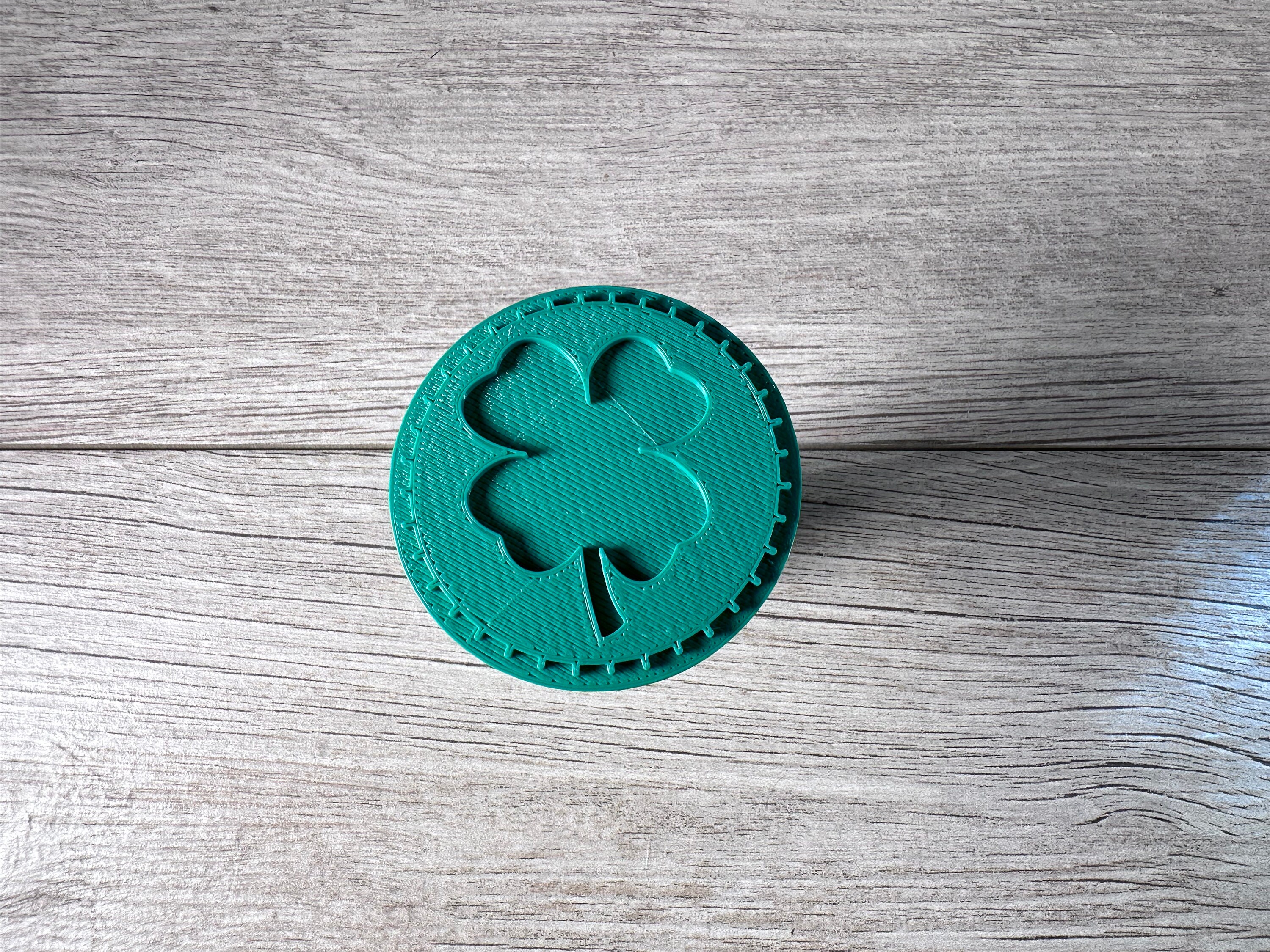 Shamrock Cookie Stamp With Decorative Border Set - Etsy