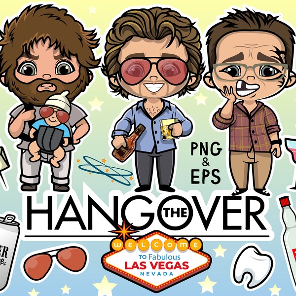 Cartoon Hangover - Etsy
