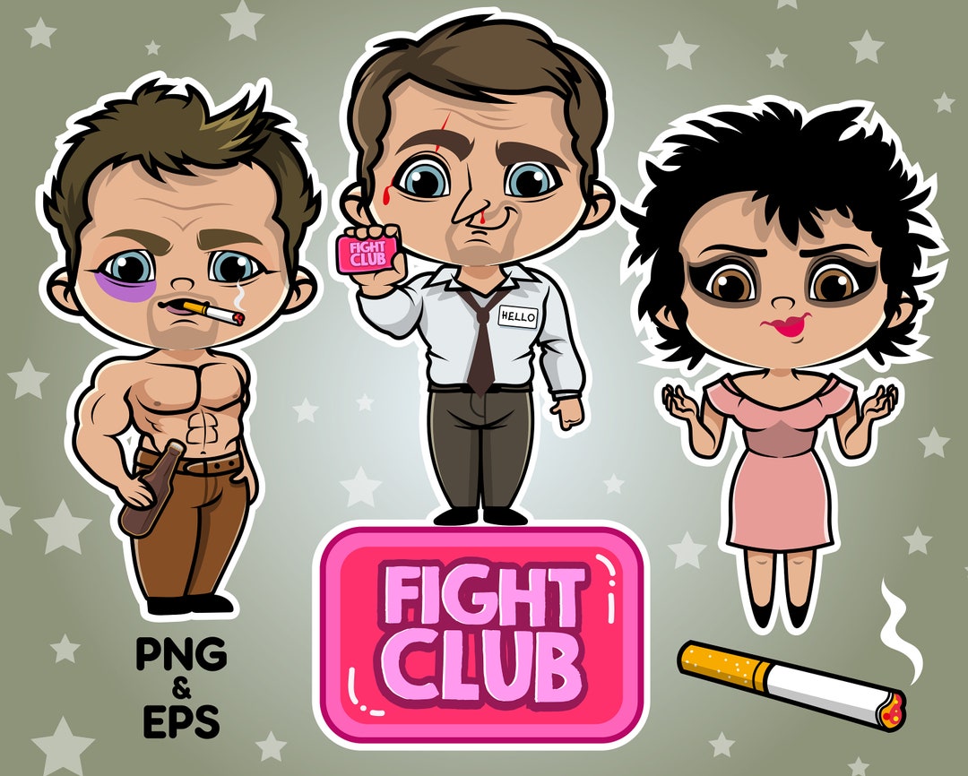 Fight Club Movie Bundle, Usa Classic 90s Movie, Tyler Durden Png, First ...