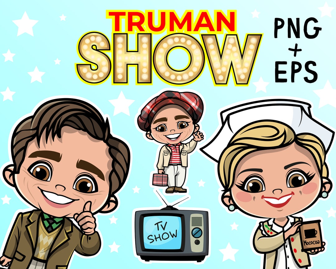 Buy The Truman Show Bundle Clipart Set, Cute Friends Clipart, Movie ...
