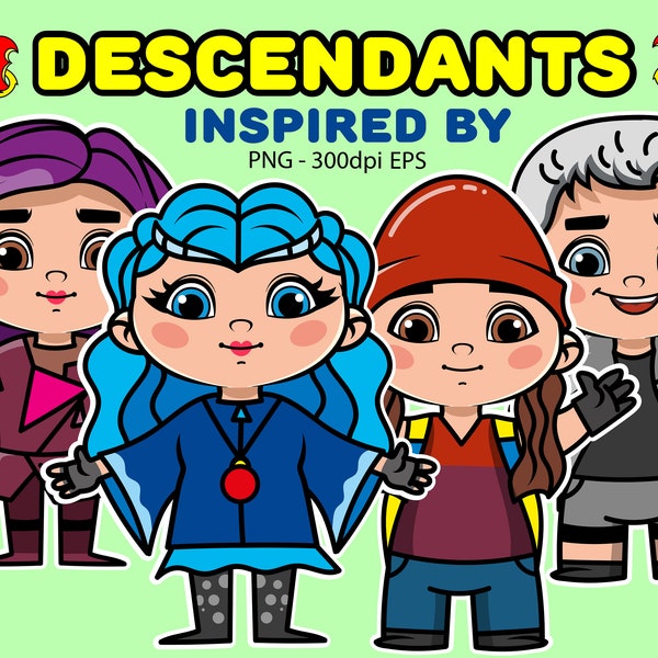 Descendants Clipart - Etsy