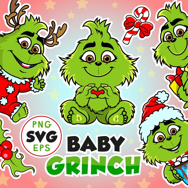 Grinch Clipart - Etsy