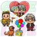 Cute UP Characters Clipart, up Characters Bundle, up Cartoon ...