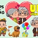 Cute UP Characters Clipart, up Characters Bundle, up Cartoon ...