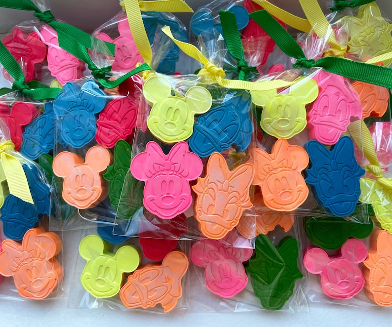 Mickey Minnie and Friends Crayons & Party Favors - Etsy