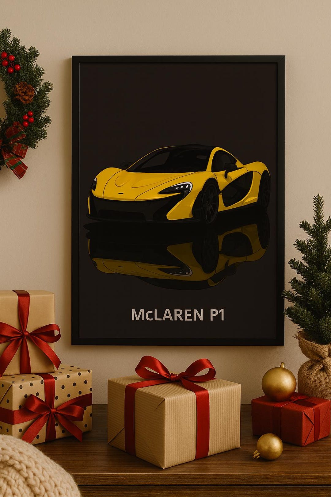 Mclaren P1 Poster, Modern Hypercar Print, Luxury Automotive Wall Art ...
