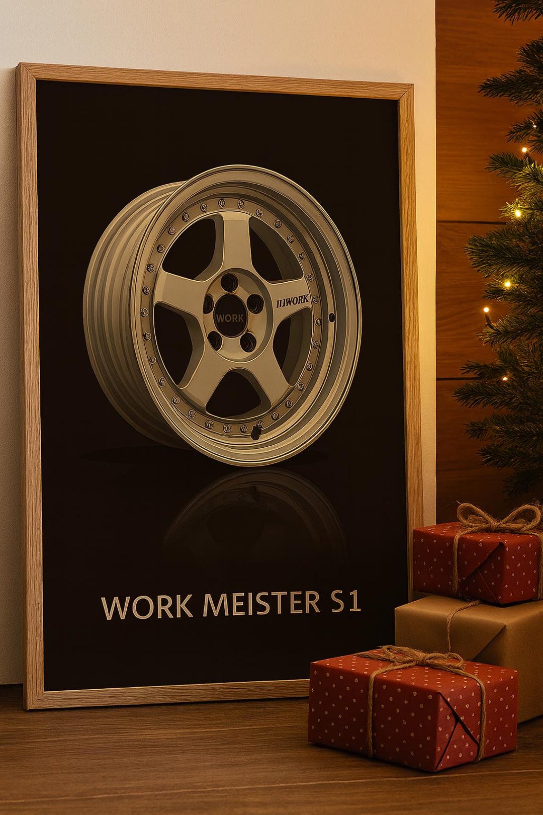 WORK Meister S1 Poster, JDM Car Wheel Art Print, Classic Tuner Wall ...