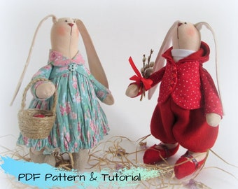 Tilda Rabbit Pattern - Etsy UK