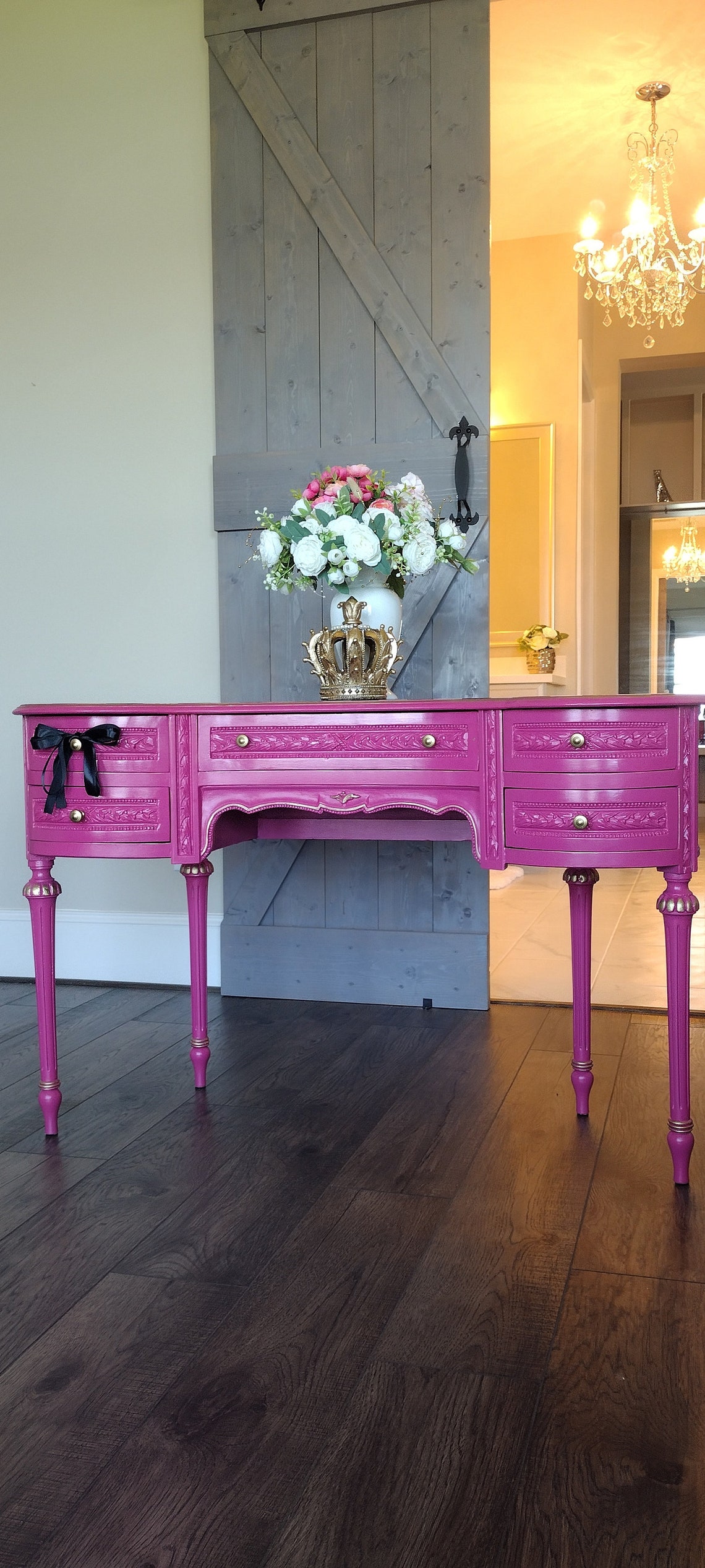 SOLD- Do Not Purchase Vintage Vanity Pink Elegant Diva - Etsy