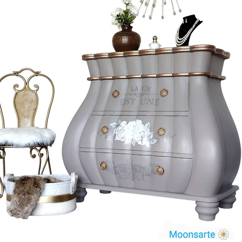French Bombe Style Chest - Etsy