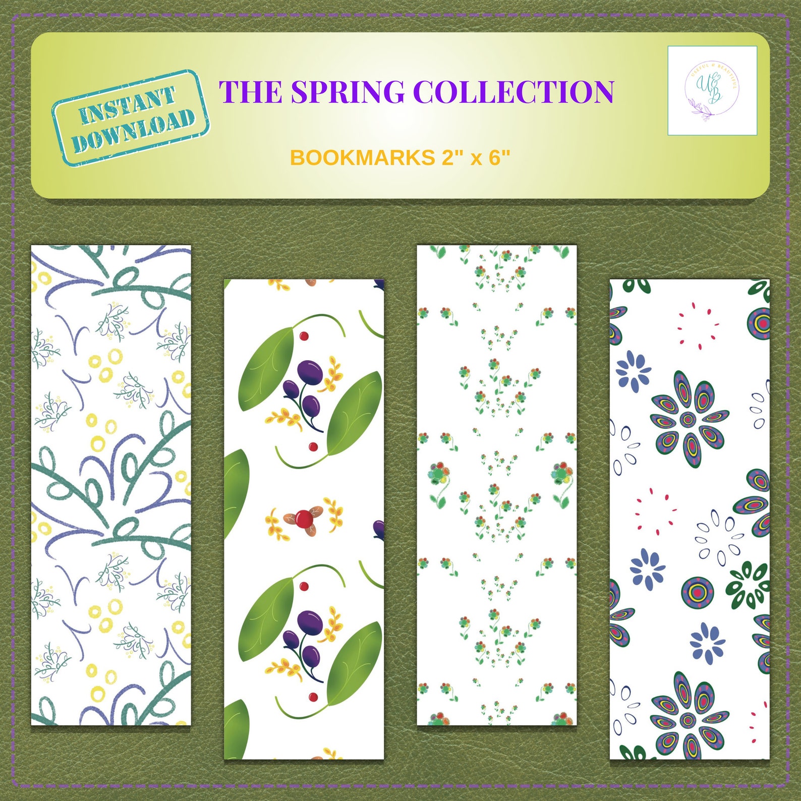 Printable Bookmarks Bundle for Canva PDF (dropbox Required) (11x8.5in ...