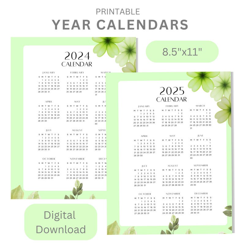 Daily | Weekly | Monthly | Green | Planner | Calendar | Printable | To ...